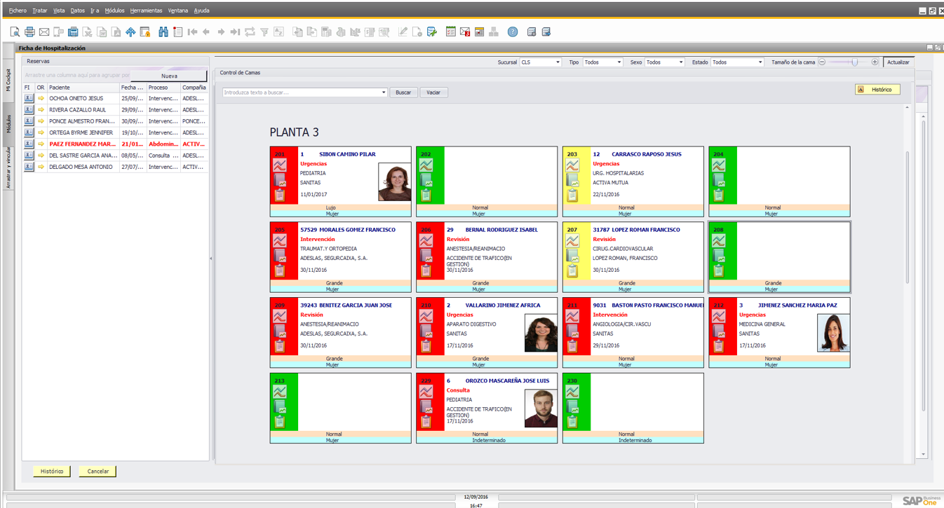 Hospitalization - HealthOne HIS SAP Business One